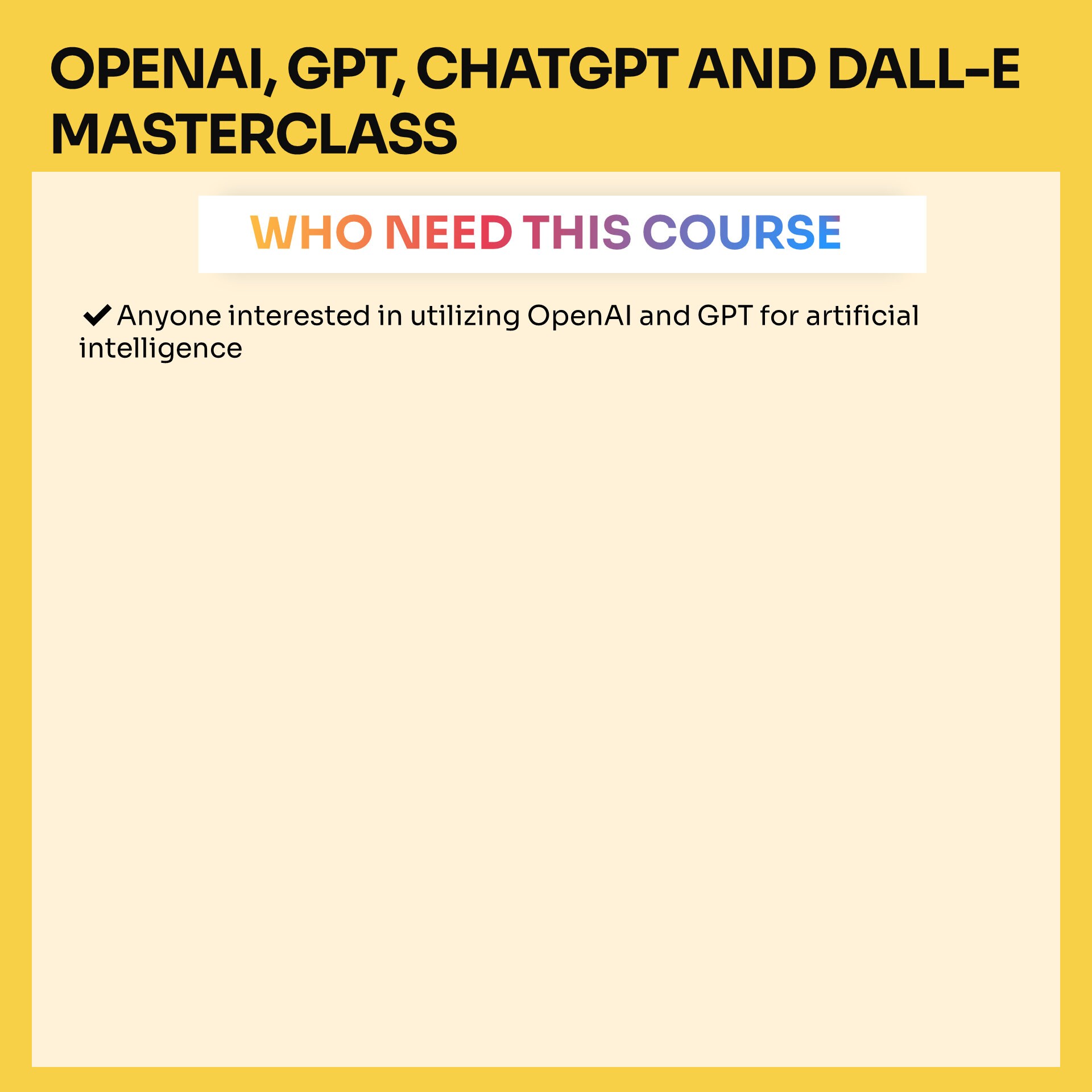 Openai, GPT, Chatgpt and DALL-E Masterclass | Chatgpt Course Chatgpt 4 Chat Gpt Chatgpt ...