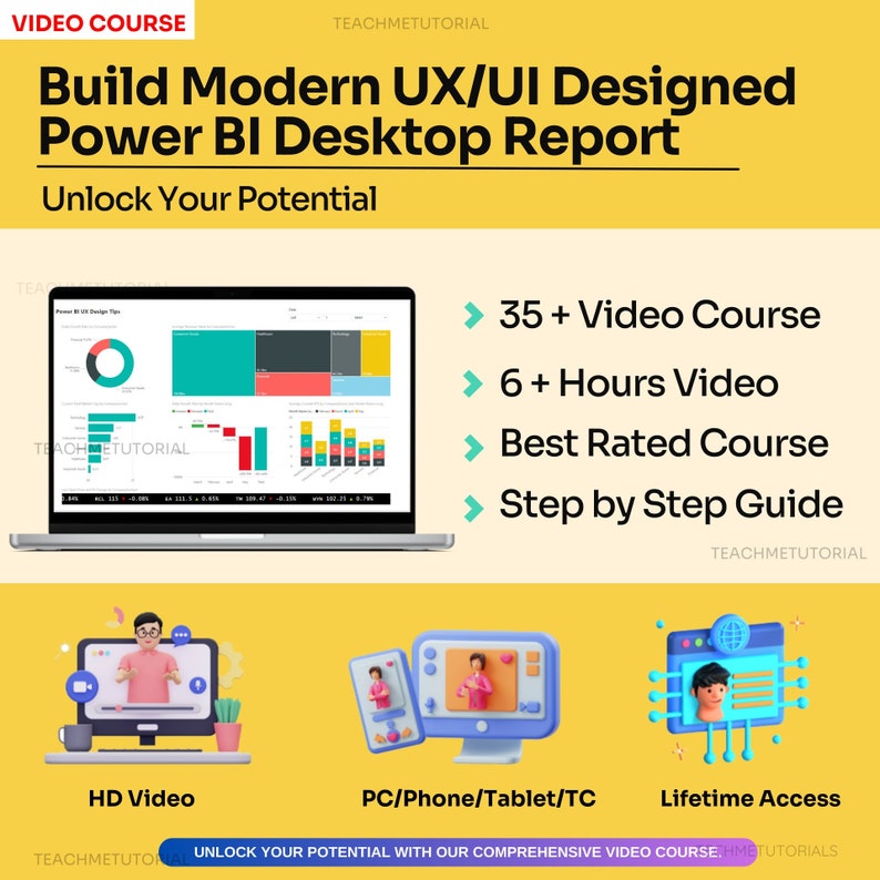 Build Modern UX/UI Designed Power BI Desktop Report - Essential Skills ...