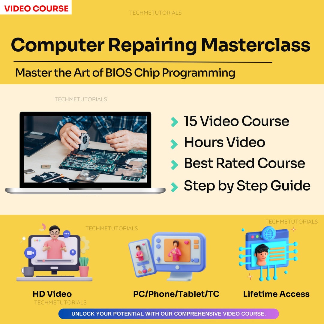 Computer Repairing - Master the Art of BIOS Chip Programming - Etsy