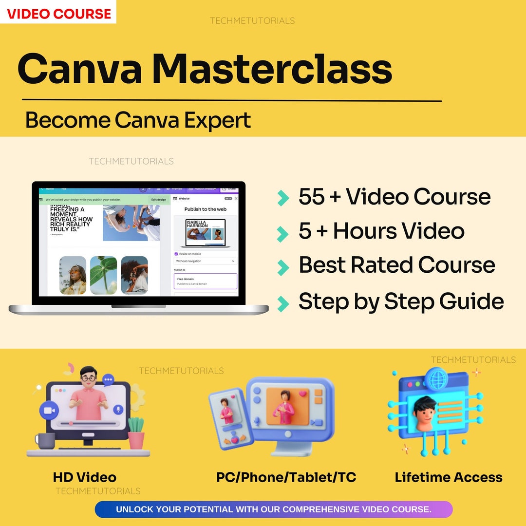 Canva Masterclass Course - Comprehensive Course for Business Owners ...