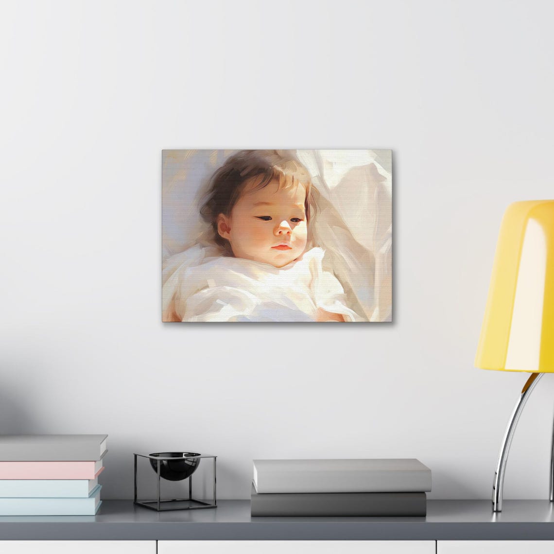 Adorable Baby Portrait Canvas Art | Whimsical Wall Decor for Nursery - Etsy