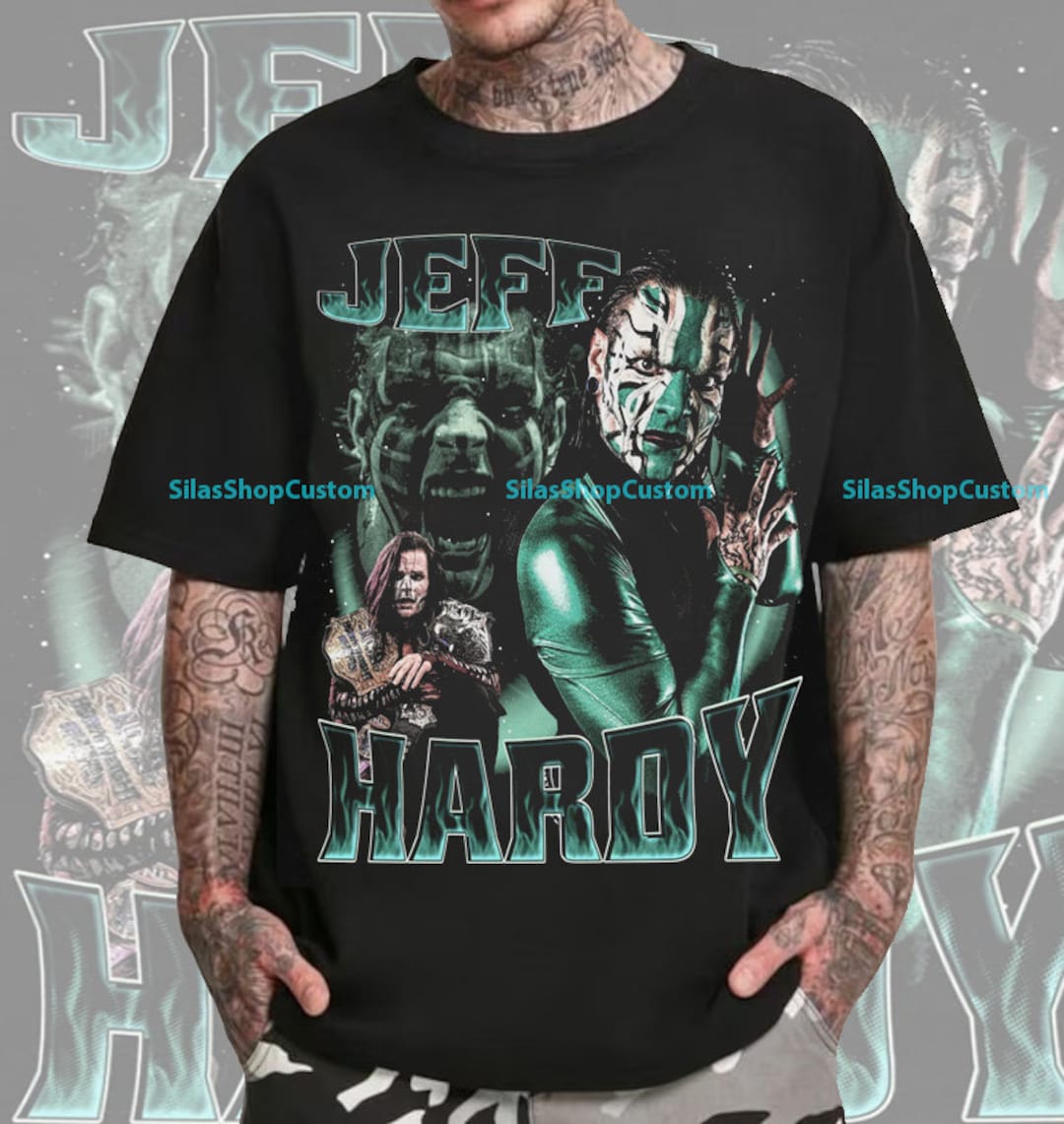 Vintage 90s Graphic Style Jeff Hardy T-shirt, Jeff Hardy Shirt, Retro ...