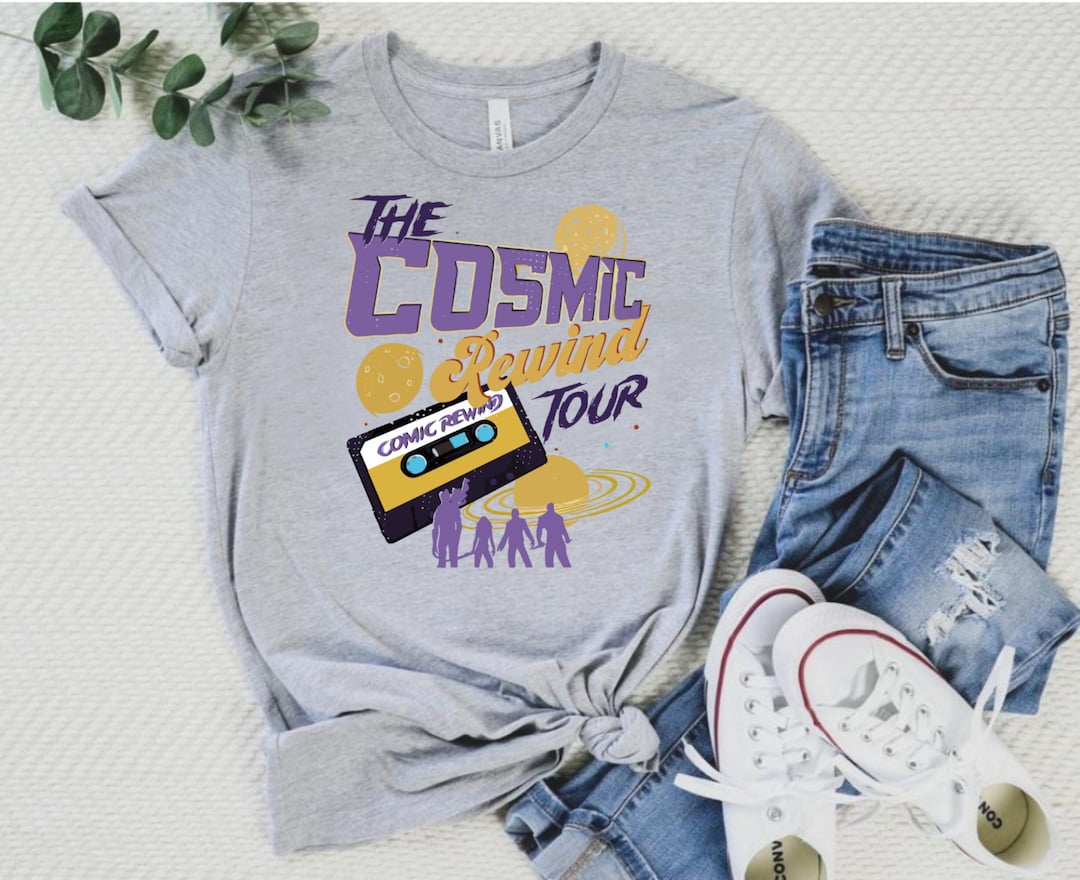 The Cosmic Rewind Tour Cassette Shirt, Theme Park Tees, Cosmic Galaxy ...