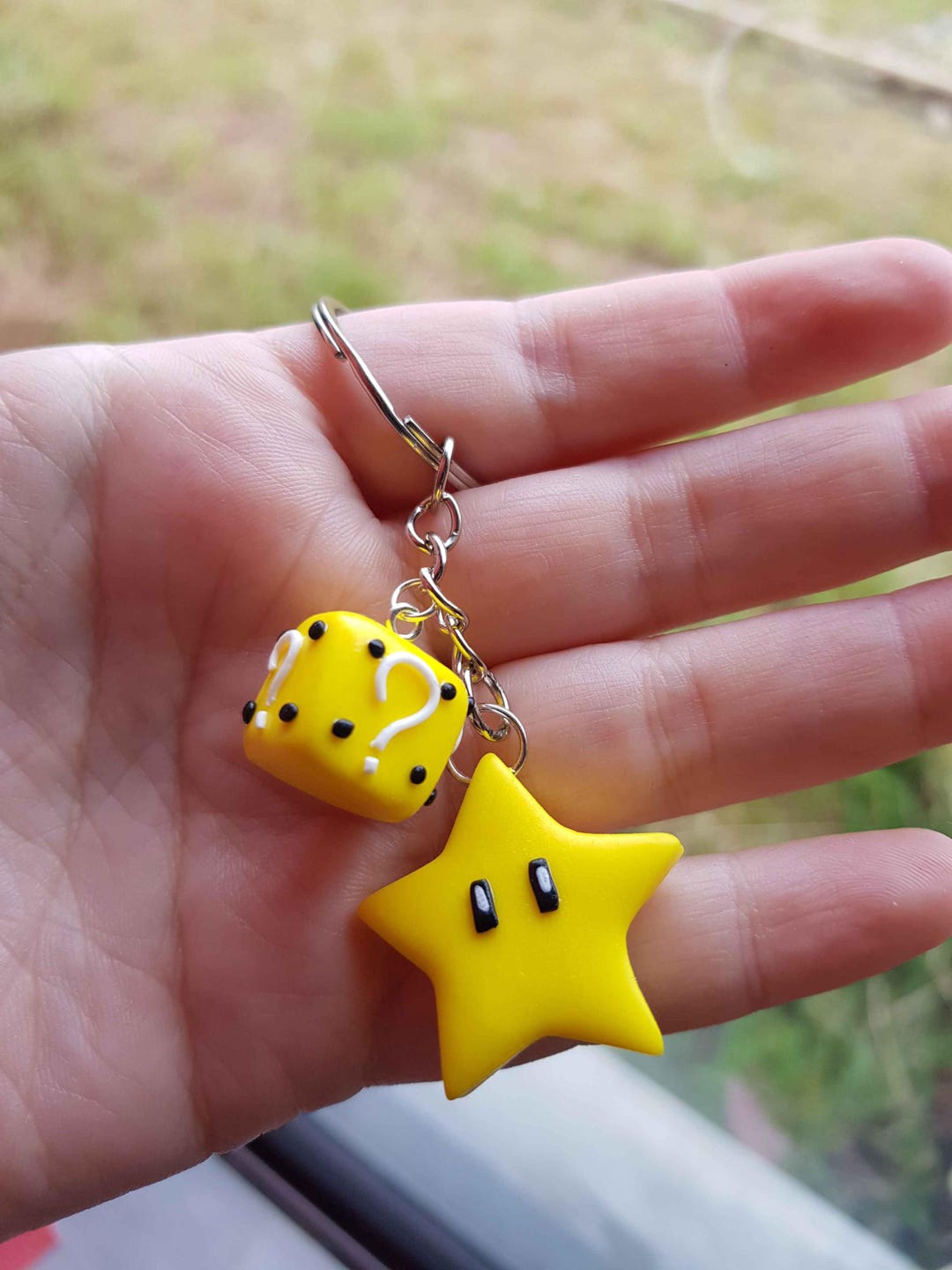Super Mario Star Keychain - Etsy