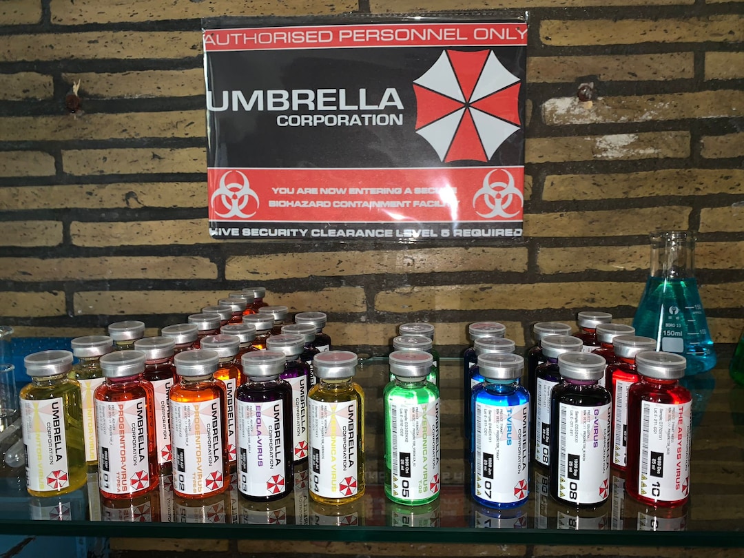 RESIDENT EVIL: Prop Replica VIRUS Vial basic 25 Ml Part 1 - Etsy
