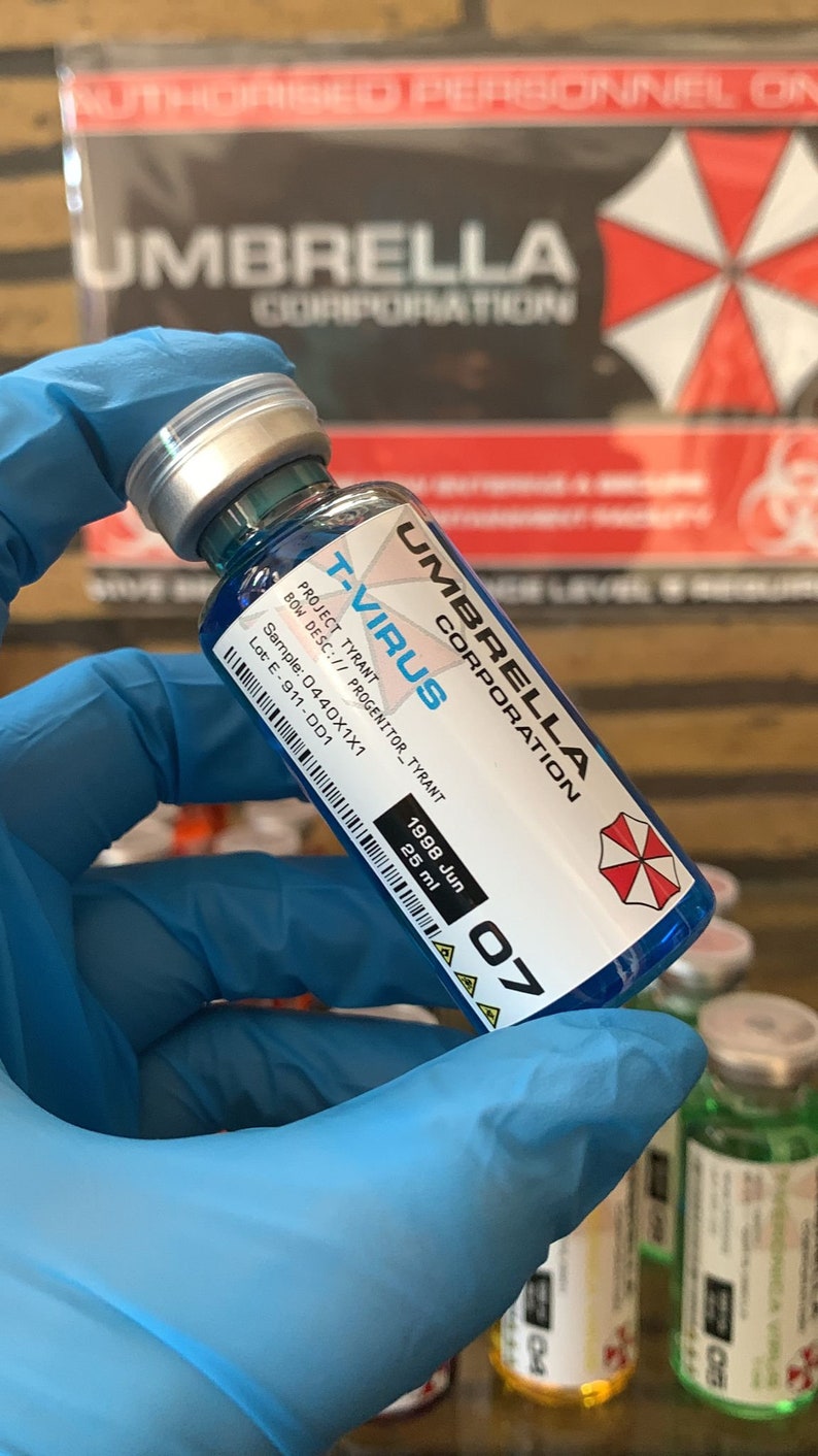 RESIDENT EVIL: Prop Replica VIRUS Vial basic 25 Ml Part 1 - Etsy