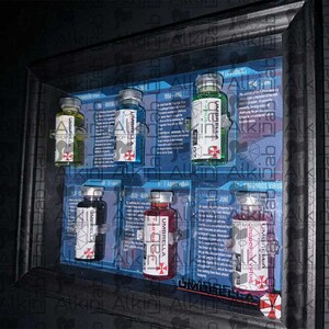 RESIDENT EVIL: Prop Replica Shadow Box of VIRUS Vials - Etsy