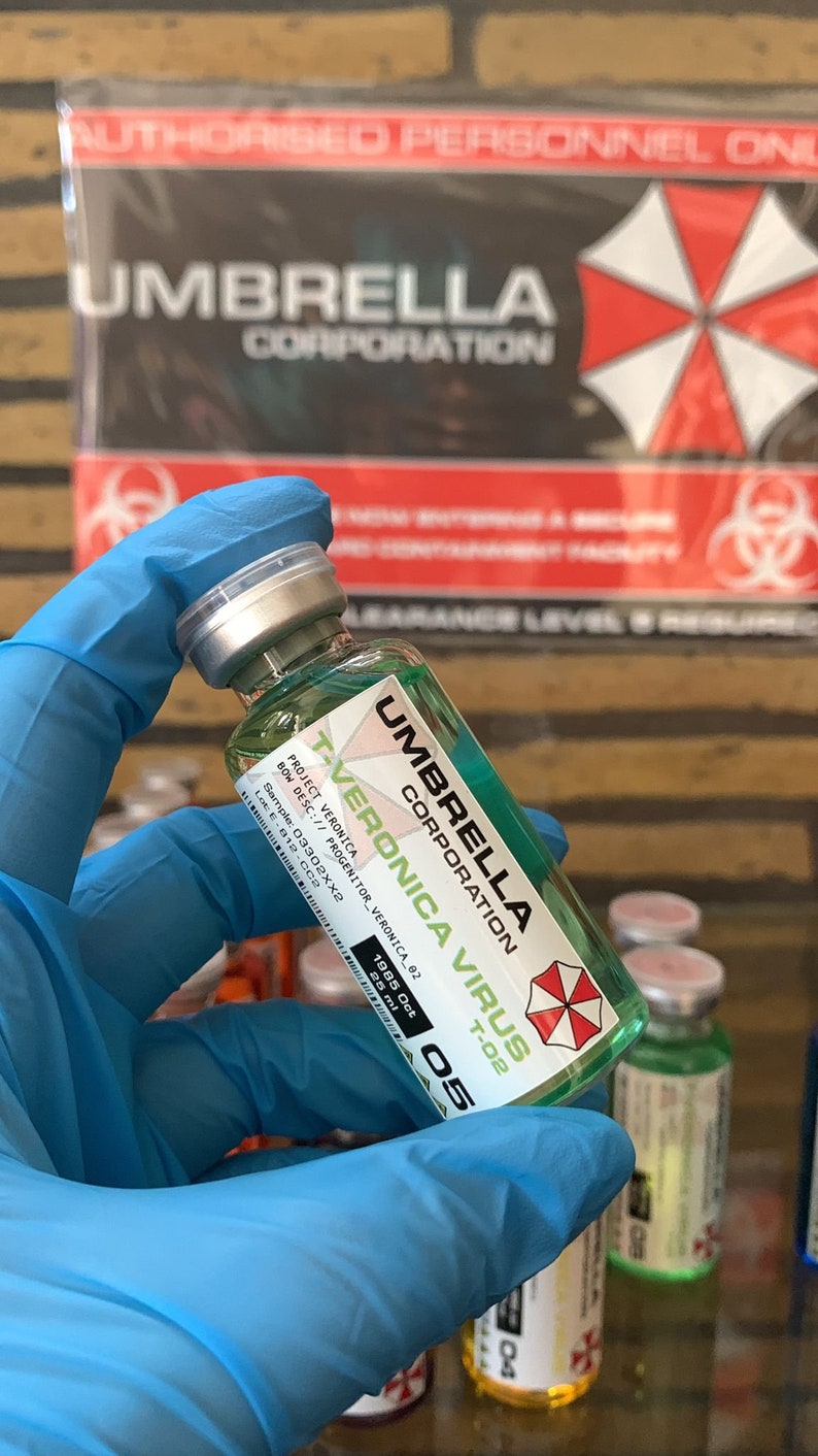 RESIDENT EVIL: Prop Replica VIRUS Vial basic 25 Ml Part 1 - Etsy