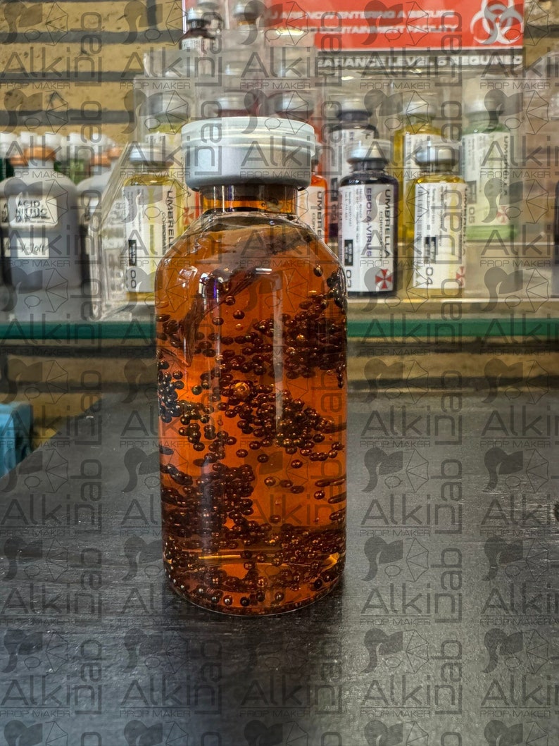 RESIDENT EVIL: Prop Replica VIRUS Vial 30 Ml - Etsy