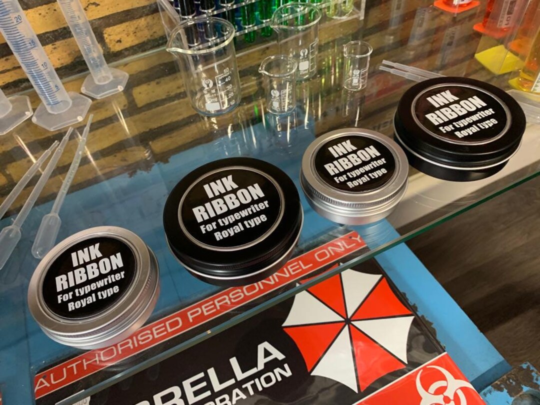 RESIDENT EVIL: Prop Replica Ink Ribbon silver Edition - Etsy