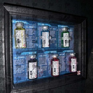 RESIDENT EVIL: Prop Replica Shadow Box of VIRUS Vials - Etsy