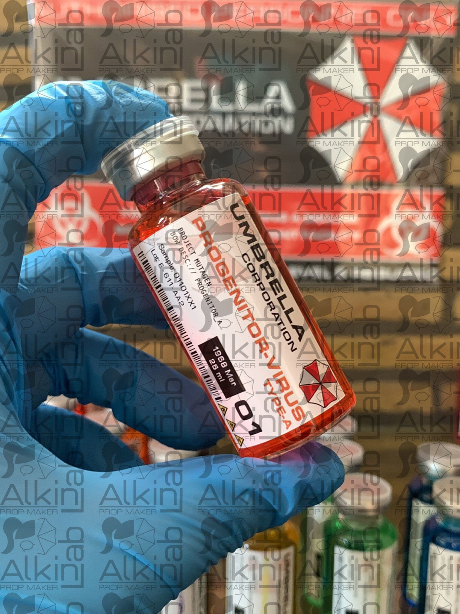 RESIDENT EVIL: Prop Replica - VIRUS Vial (basic) 25 Ml - Part 1 - Etsy