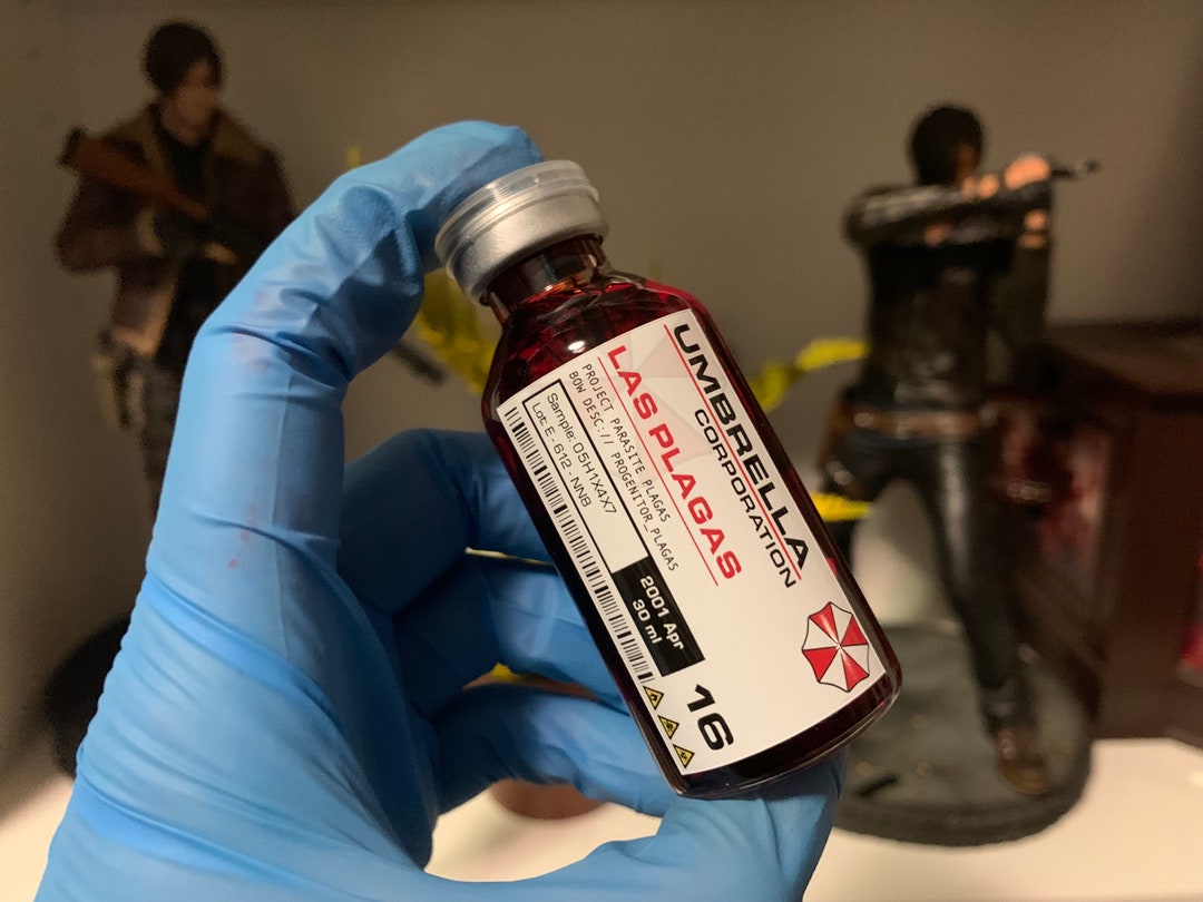 RESIDENT EVIL: Prop Replica VIRUS Vial 30 Ml - Etsy