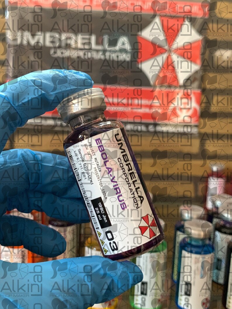 RESIDENT EVIL: Prop Replica - VIRUS Vial (basic) 25 Ml - Part 1 - Etsy