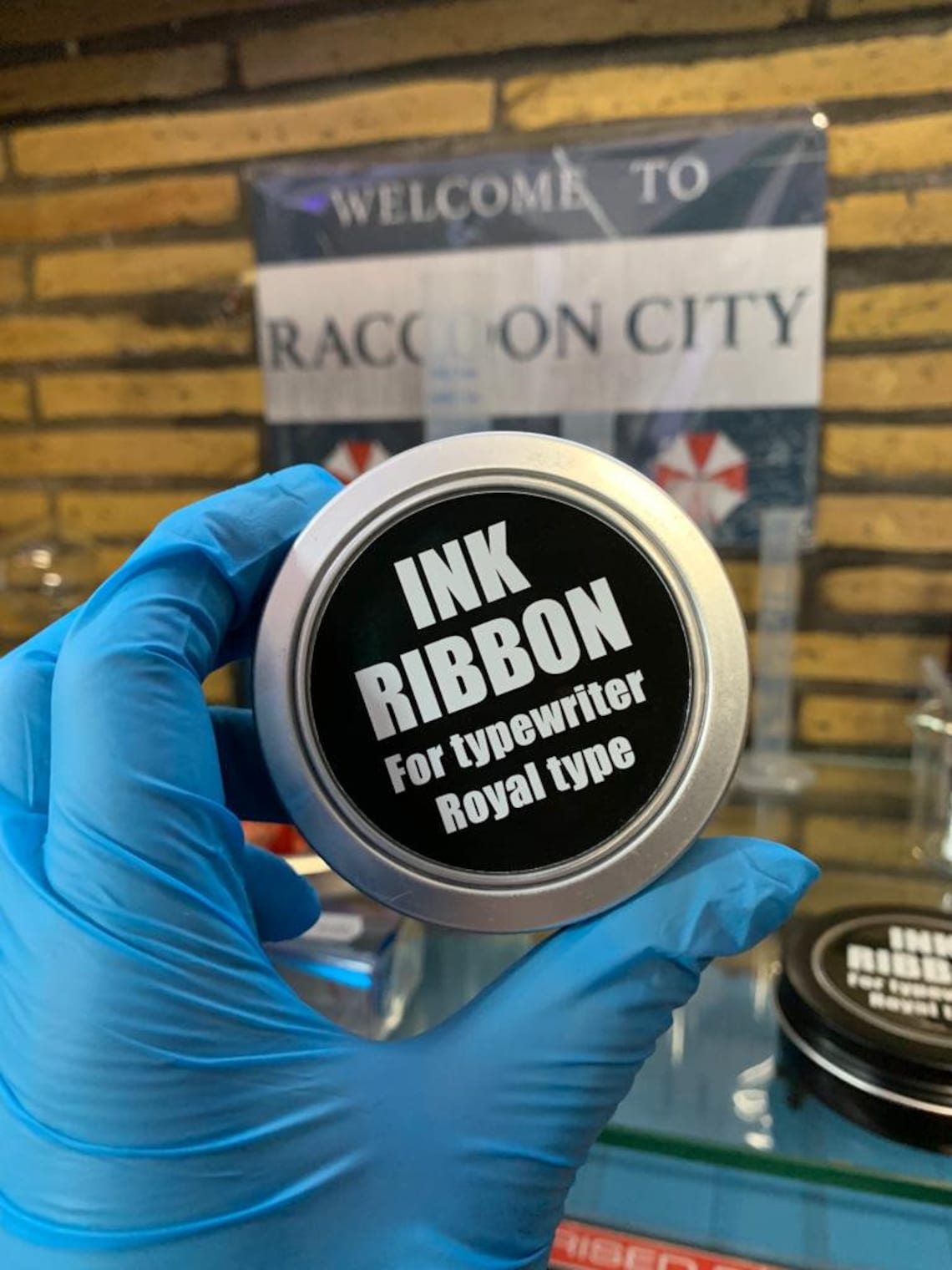 RESIDENT EVIL: Prop Replica Ink Ribbon silver Edition - Etsy