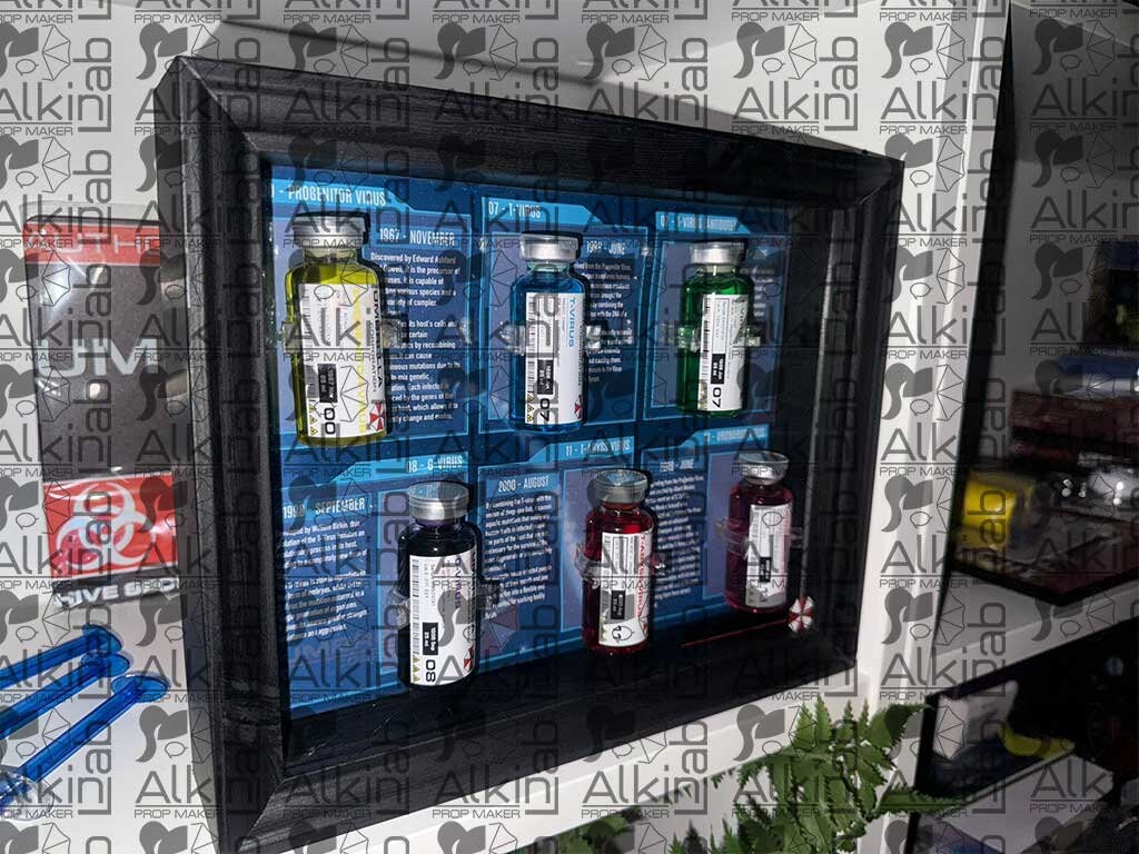 RESIDENT EVIL: Prop Replica Shadow Box of VIRUS Vials - Etsy
