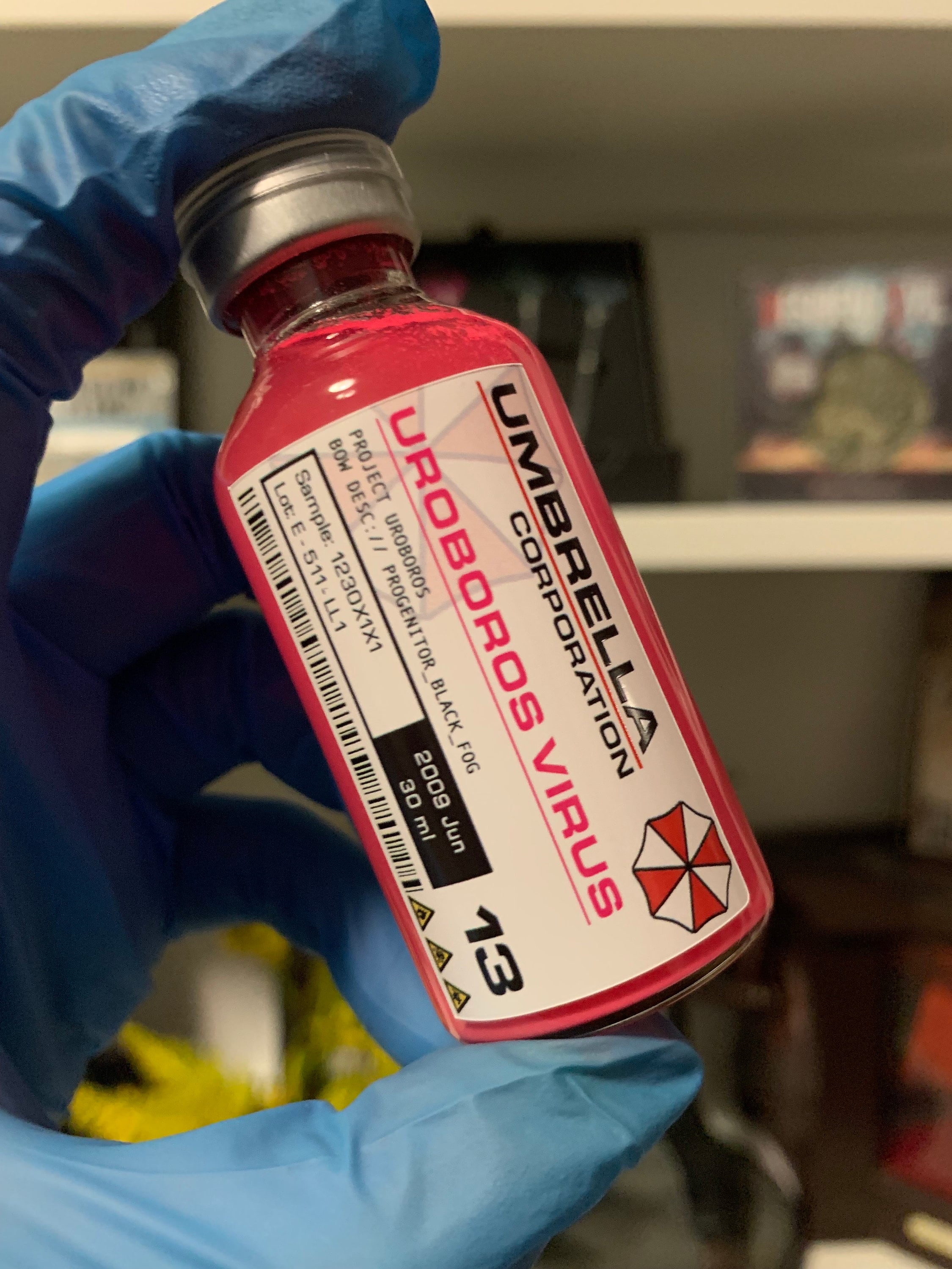 RESIDENT EVIL: Prop Replica VIRUS Vial 30 Ml Glow in the Dark - Etsy