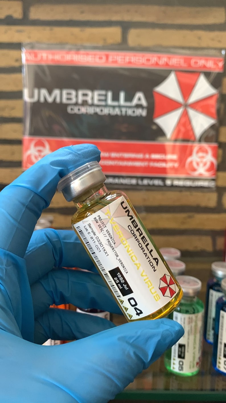 RESIDENT EVIL: Prop Replica VIRUS Vial basic 25 Ml Part 1 - Etsy