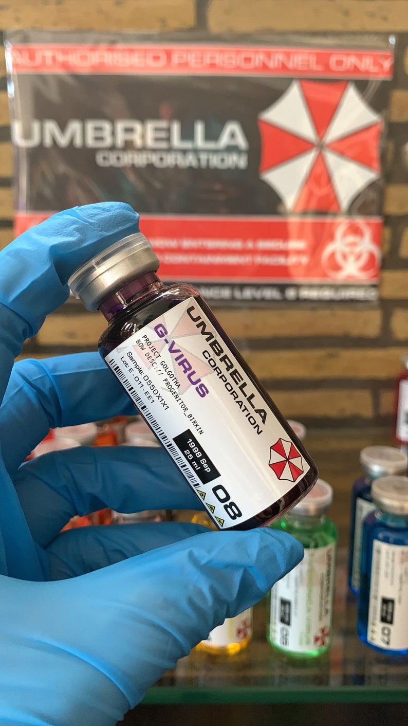 RESIDENT EVIL: Prop Replica VIRUS Vial basic 25 Ml Part 1 - Etsy