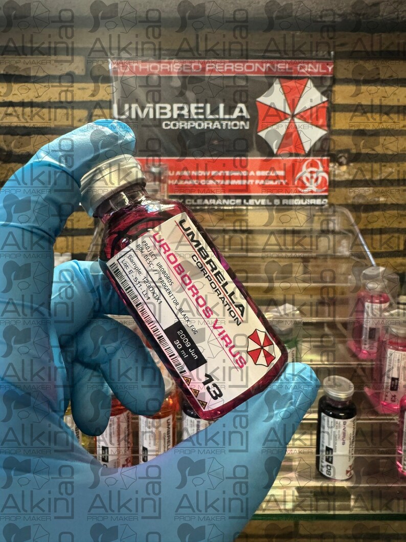 RESIDENT EVIL: Prop Replica VIRUS Vial 30 Ml - Etsy
