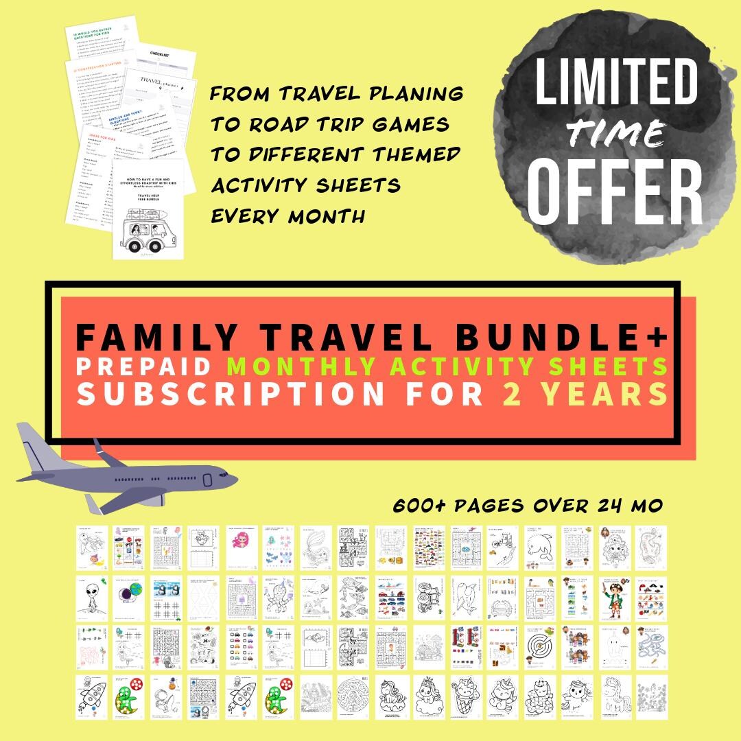 Prepaid Monthly Subscription for 2 Years | 3+ | Themed Printable ...
