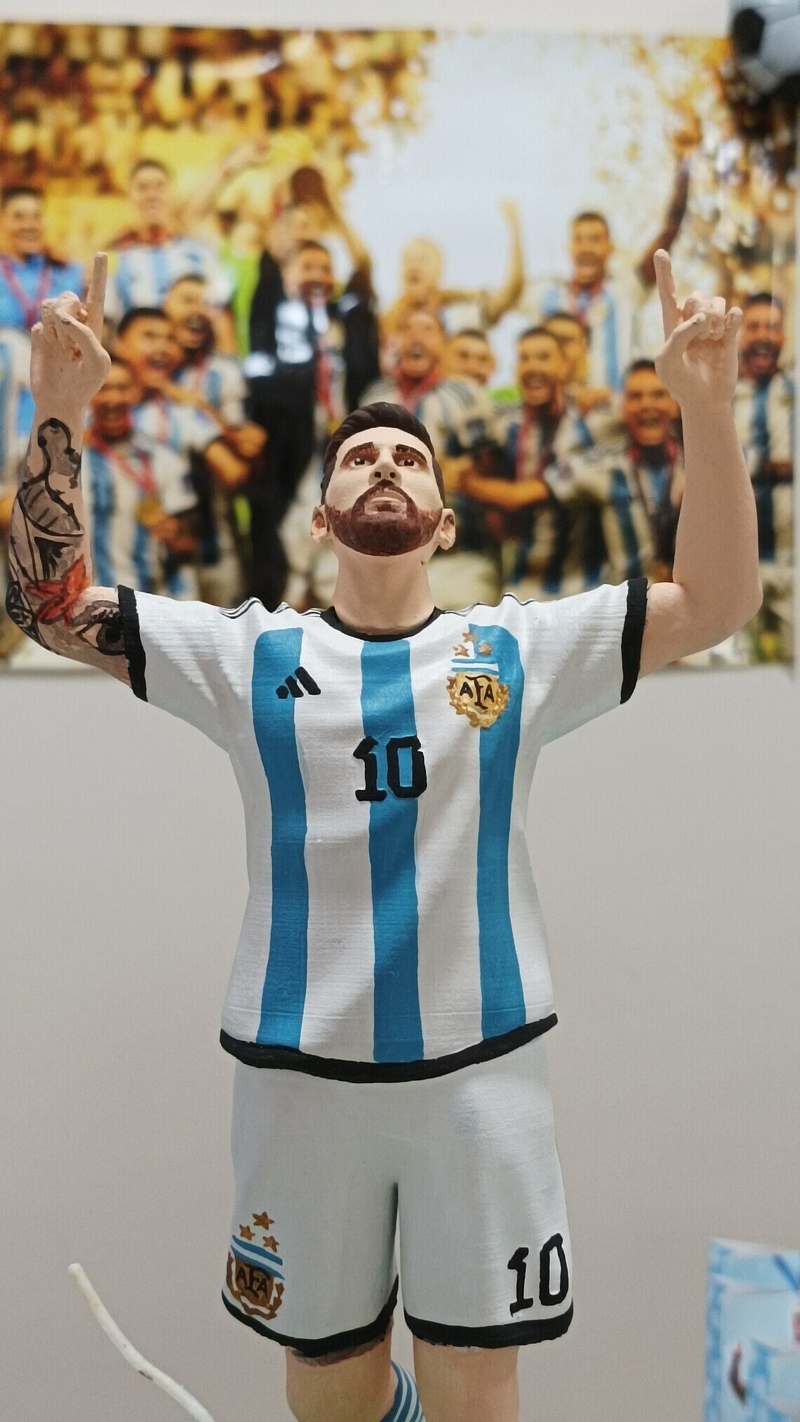 Lione Messi 3D STL File Lionel Messi Argentina Figure 3D Printer - Etsy