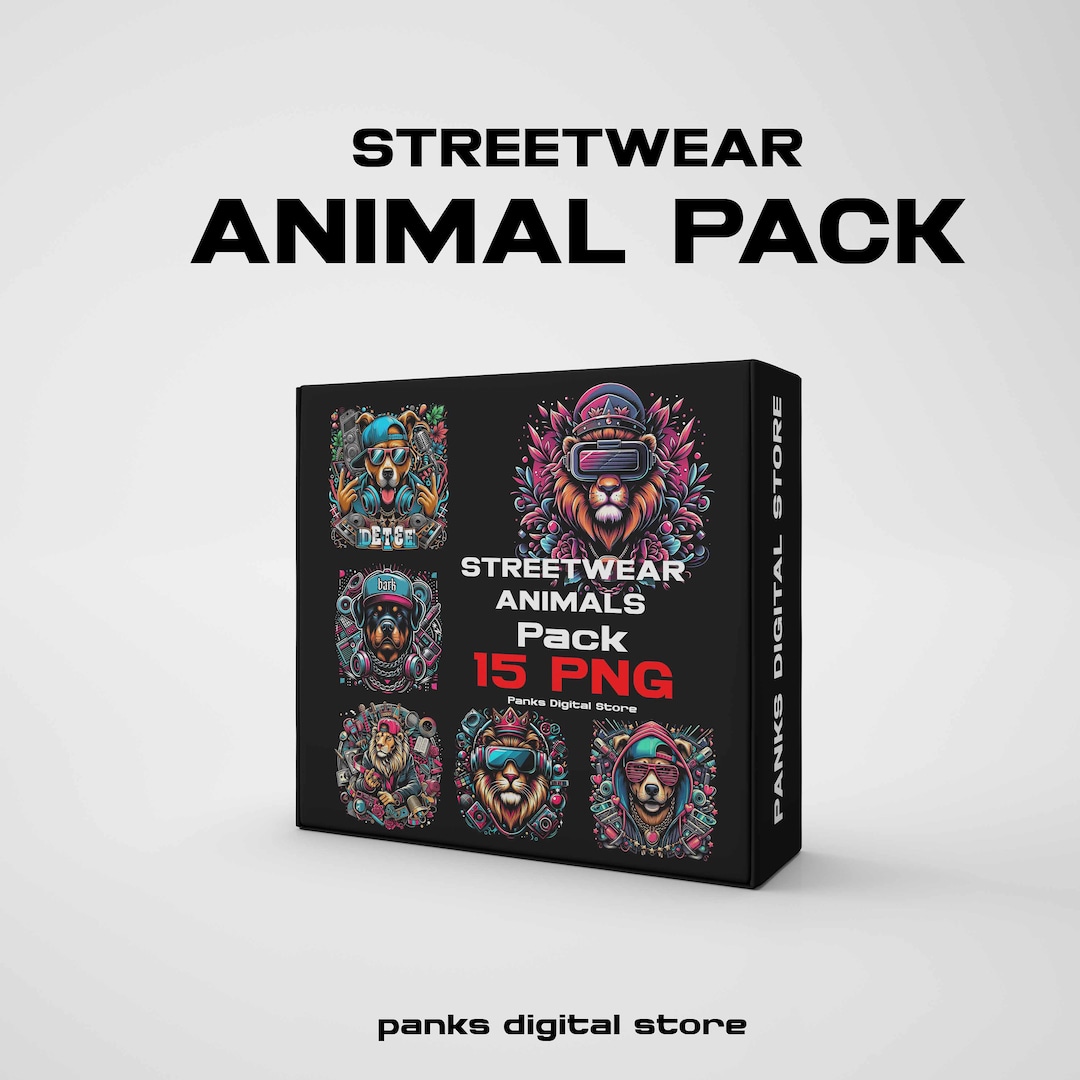 Rapper Animals Streetwear Pack - Etsy