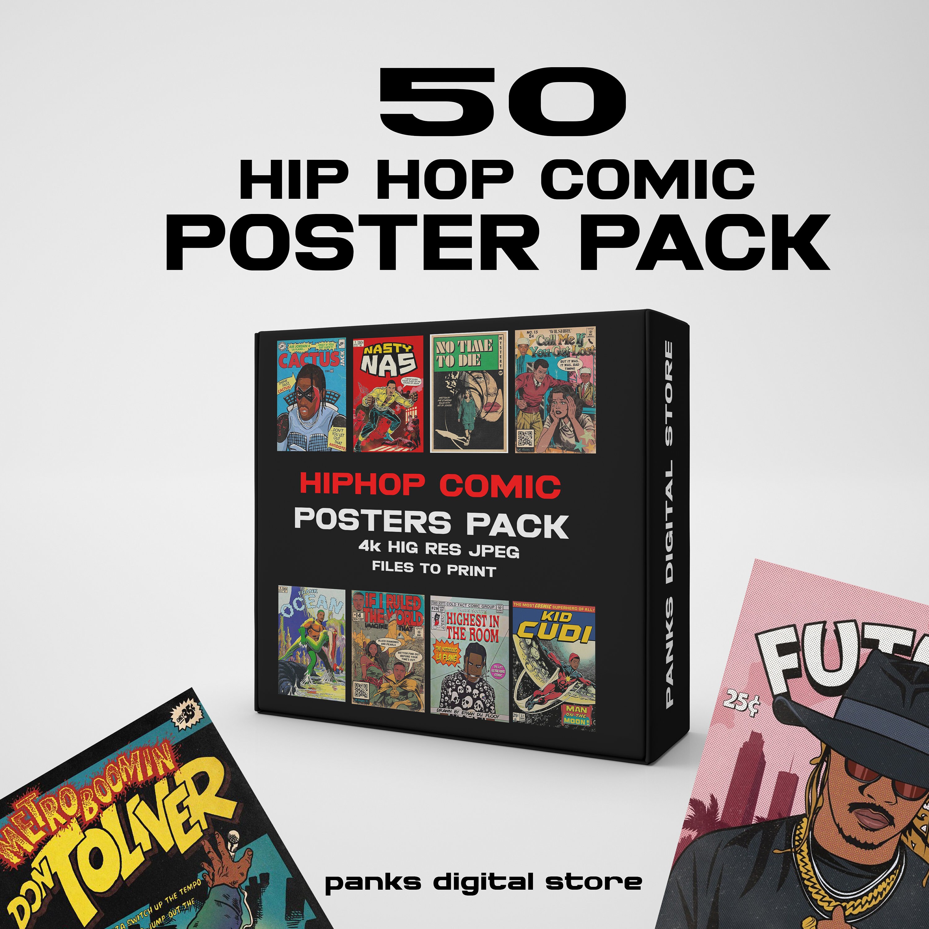 Popular Rappers Comic Posters for Sublimation, Dtf, Printing - Etsy