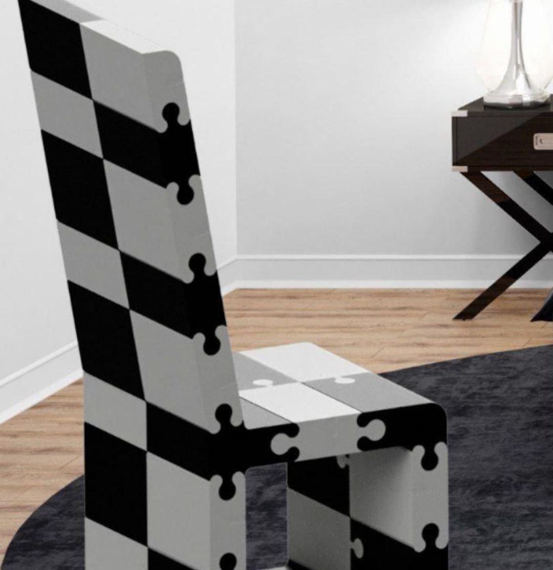 PUZZLE CHAIR STL File for 3D Printing, Home, 3D Model - Etsy