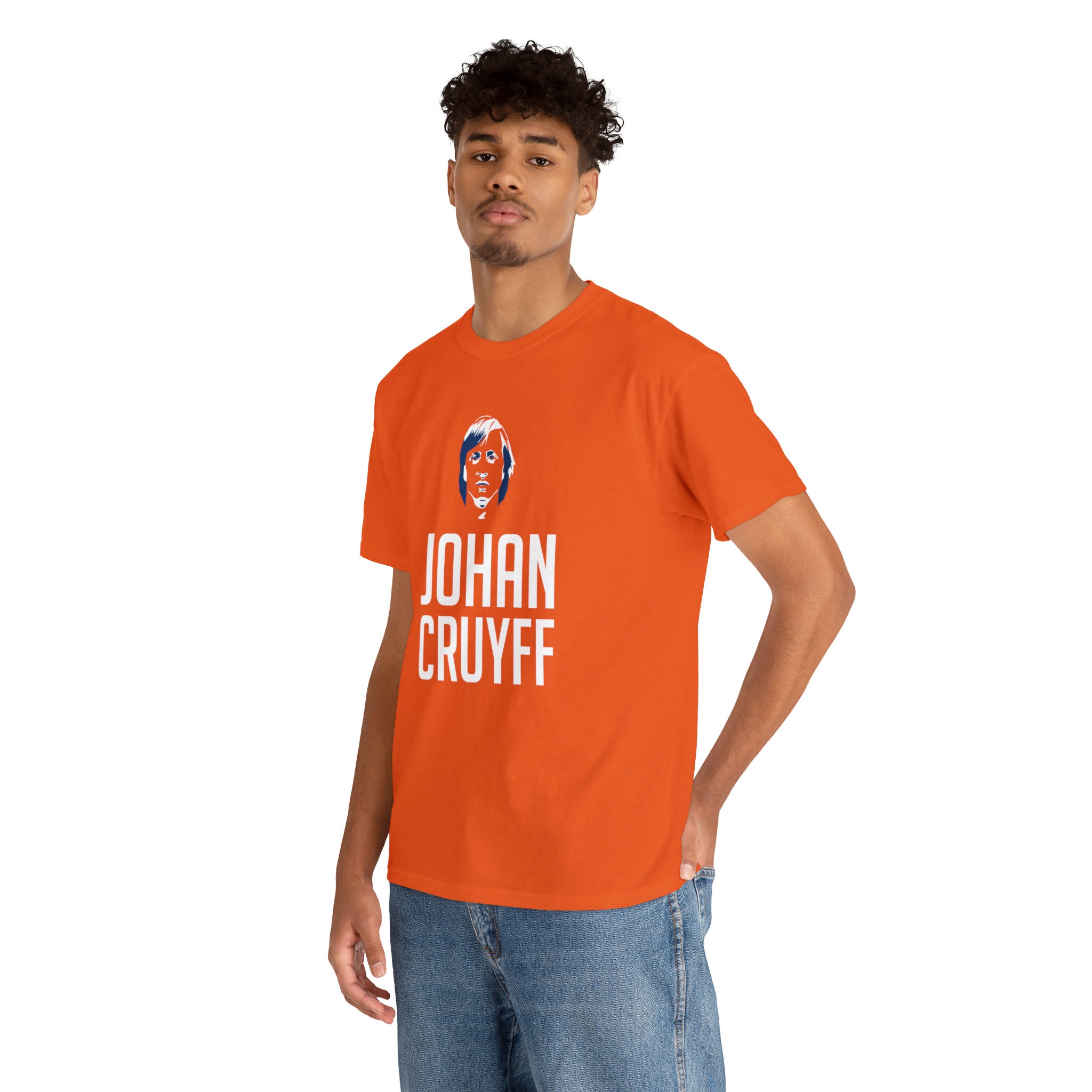 Johan Cruyff Dutch Football Legend T-shirt - Unisex Heavy Cotton Tee ...