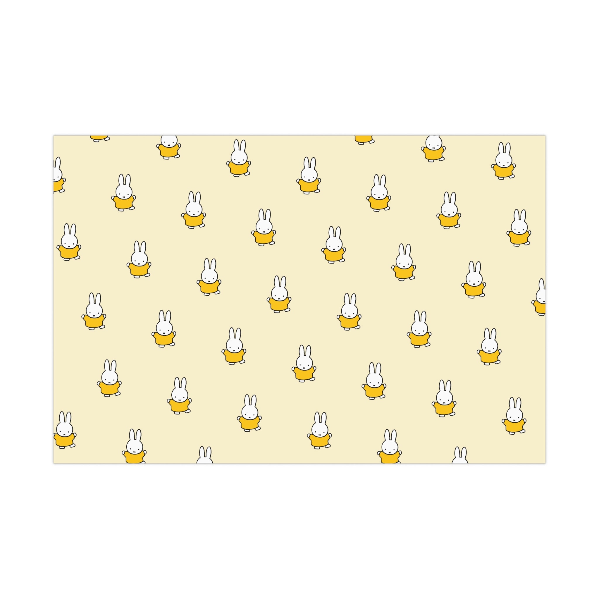 Yellow Cute Miffy Gift Wrapping Paper | Miffy Wrapping Paper | Holiday ...