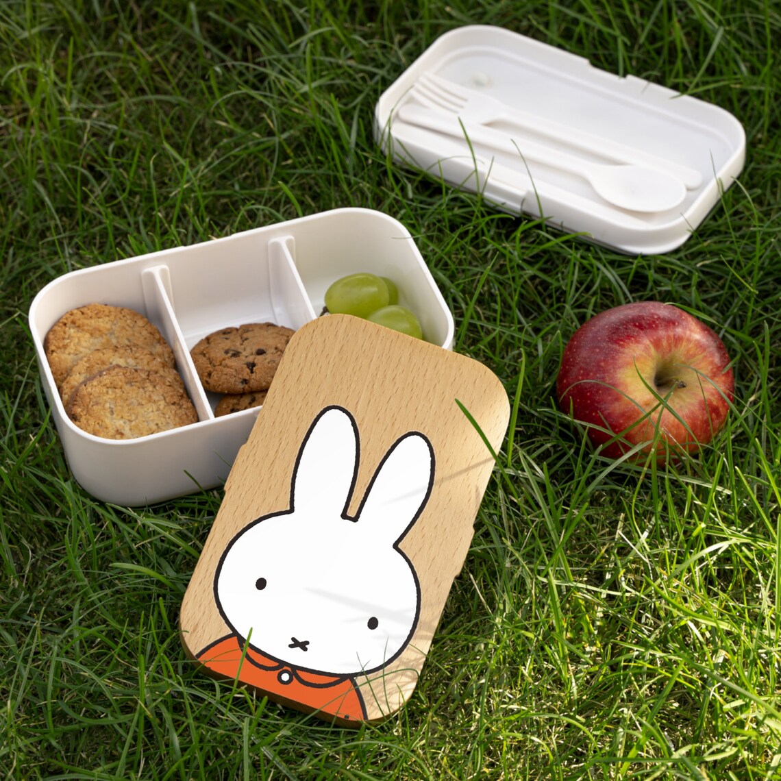 Miffy Bento Lunch Box Miffy Lunch Box, Miffy Wooden Style Lunch Box - Etsy