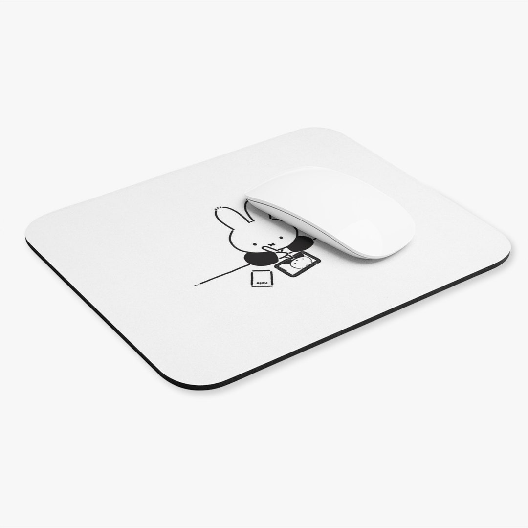 Miffy Working Mouse Pad | Durable Rubber Base Mouse Pad | Miffy ...
