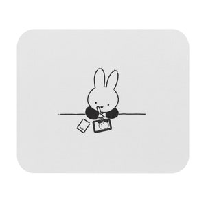 Miffy Working Mouse Pad | Durable Rubber Base Mouse Pad | Miffy ...