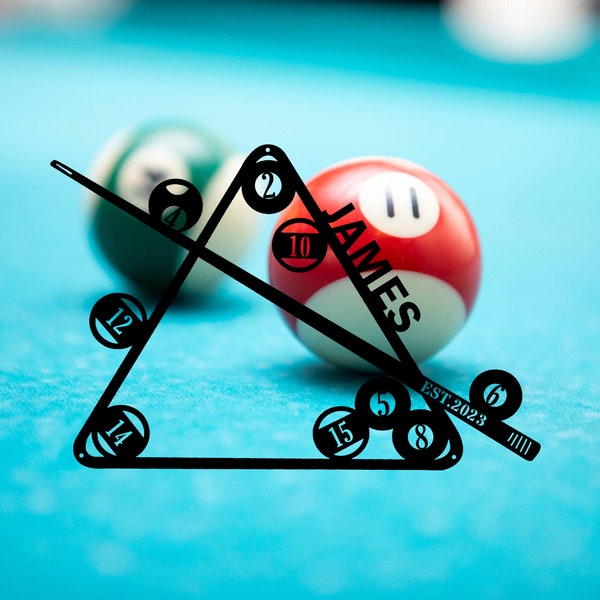 Billiards Sign - Etsy