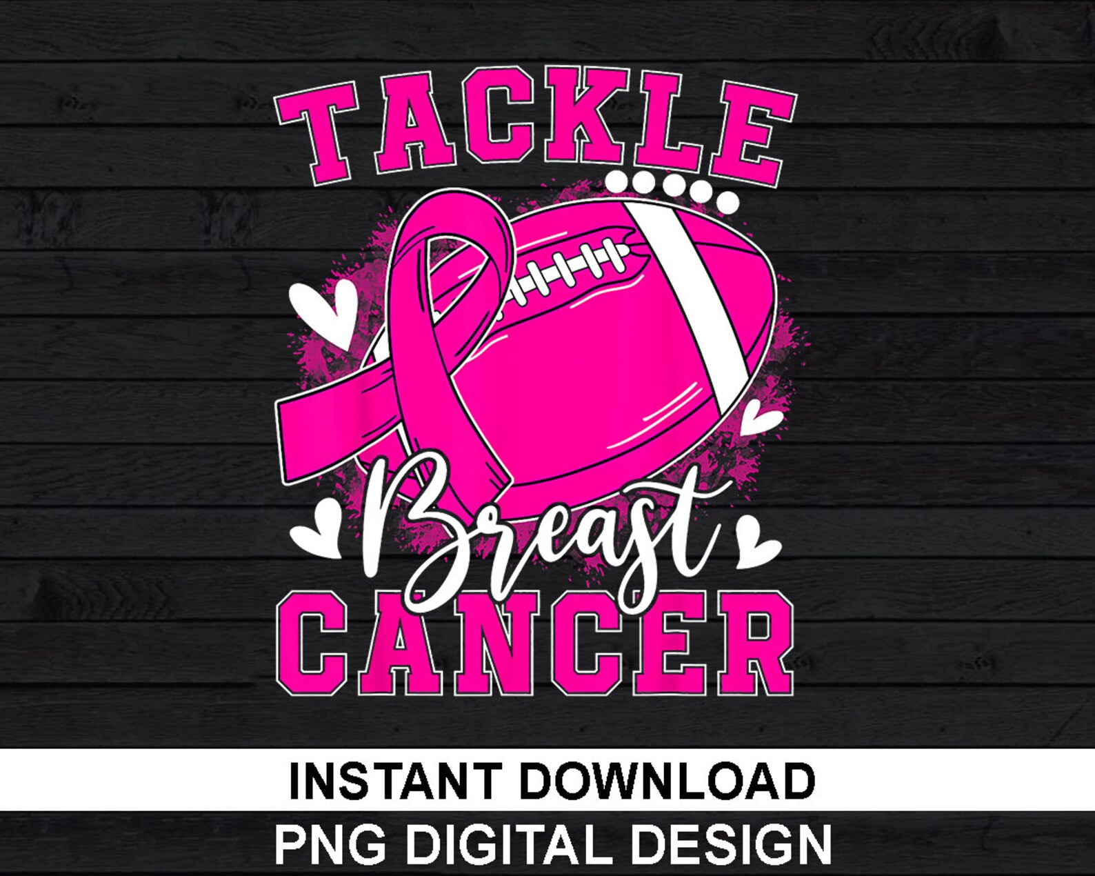 Tackle Football Pink Ribbon Png, Football Pink Ribbon Png, Breast ...