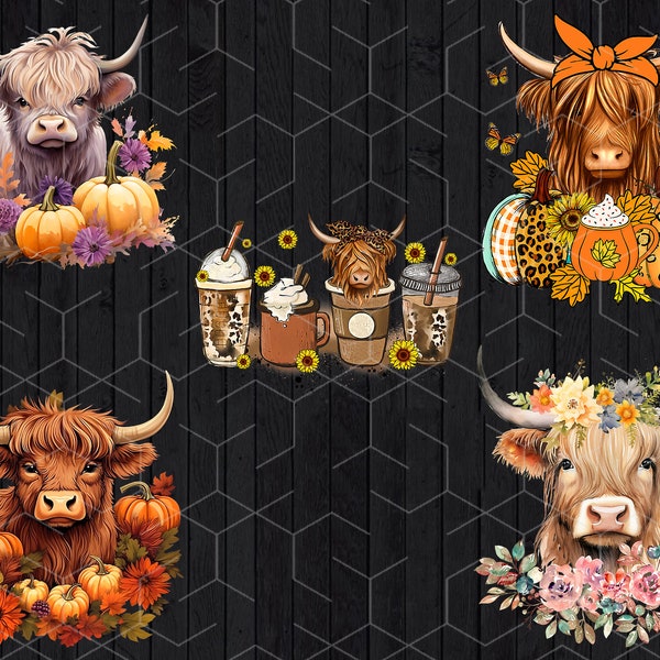 Halloween Highland Cow Svg - Etsy