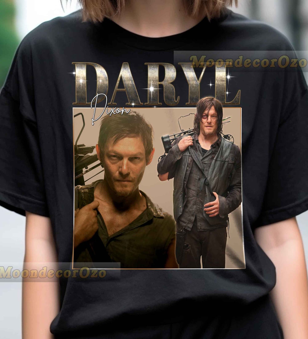 Vintage Daryl Dixon Tshirt, Daryl Dixon Hoodie, Daryl Dixon Sweatshirt, Daryl Dixon Rock Style ...