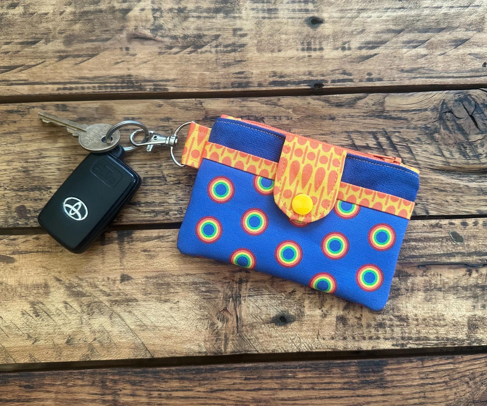 Rainbow Phish Donut Mini Wallet Concert Zip Pouch Keychain Clip - Etsy