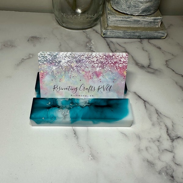 Resin Art Business Card - Etsy