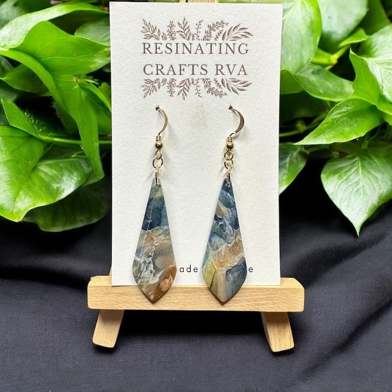 Amethyst Clay Earrings - Etsy