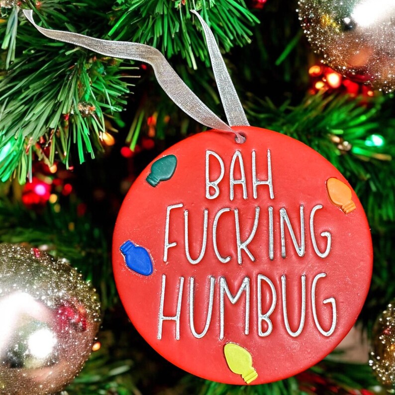 Funny Inappropriate Christmas Ornaments | Handmade Polymer Clay ...