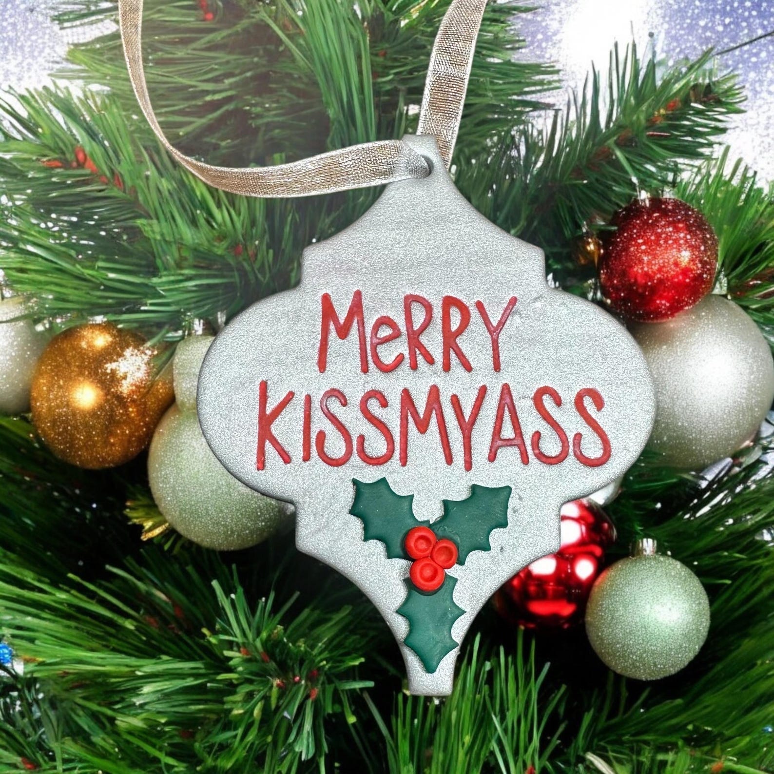 Funny Inappropriate Christmas Ornaments | Handmade Polymer Clay ...