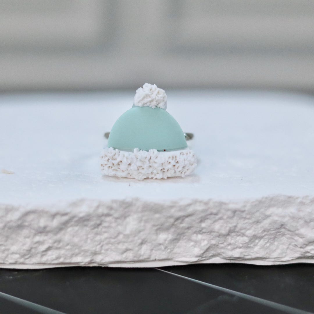 Cozy Hat and Mittens Polymer Clay Nailfie Rings - Etsy