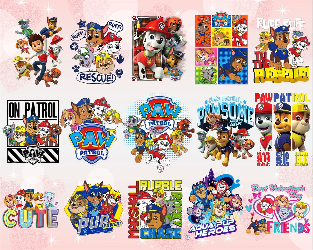 Patrol Png Bundle Paw Patrol Png Patrol Vector Png Dog - Etsy