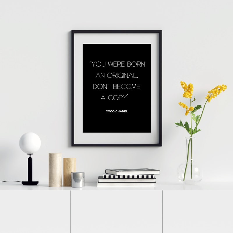 Coco Chanel Poster - Etsy