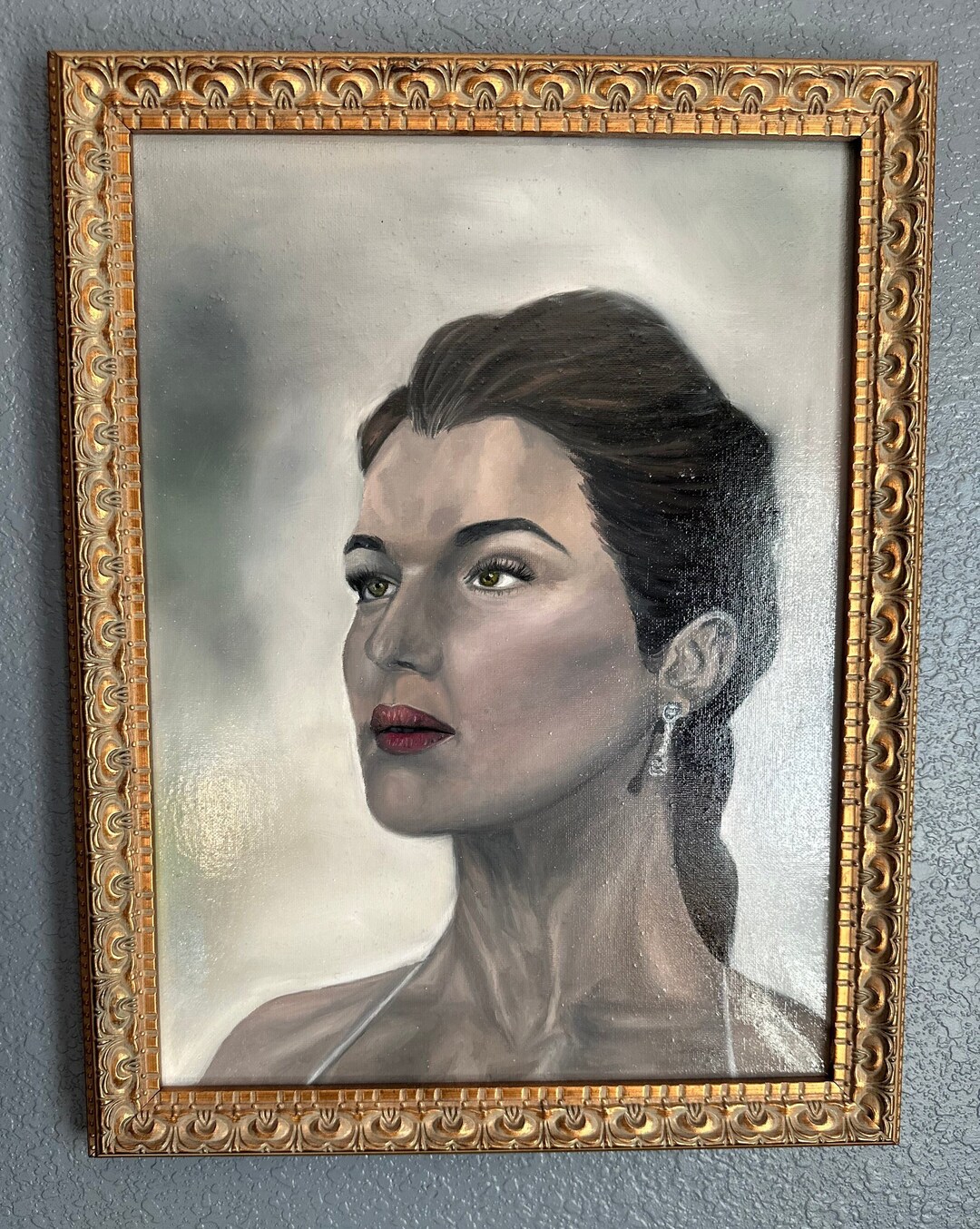 Original Oil Painting of Rachel Weisz — “gaze Within the Mist” - Etsy
