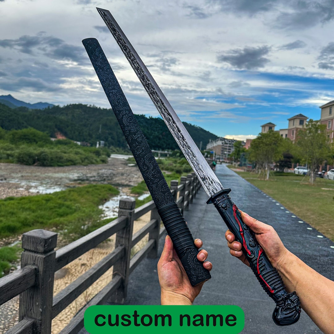 Monogram Sword Engraving Handcrafting Swords Sheathed - Etsy