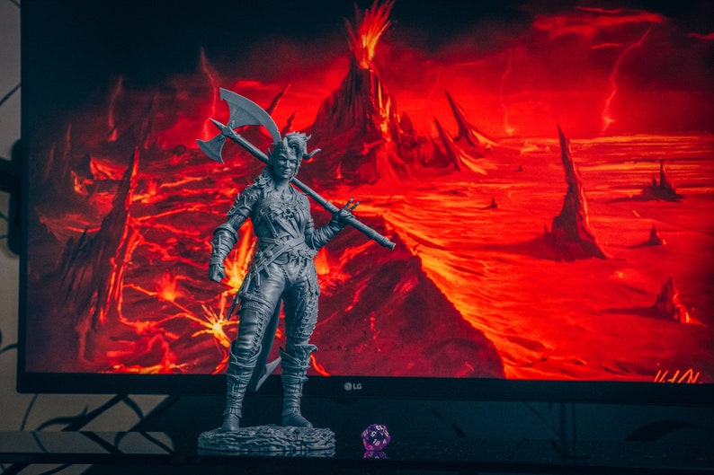 Karlach Action Figure Resin 3D Printed Baldur's Gate - Etsy UK