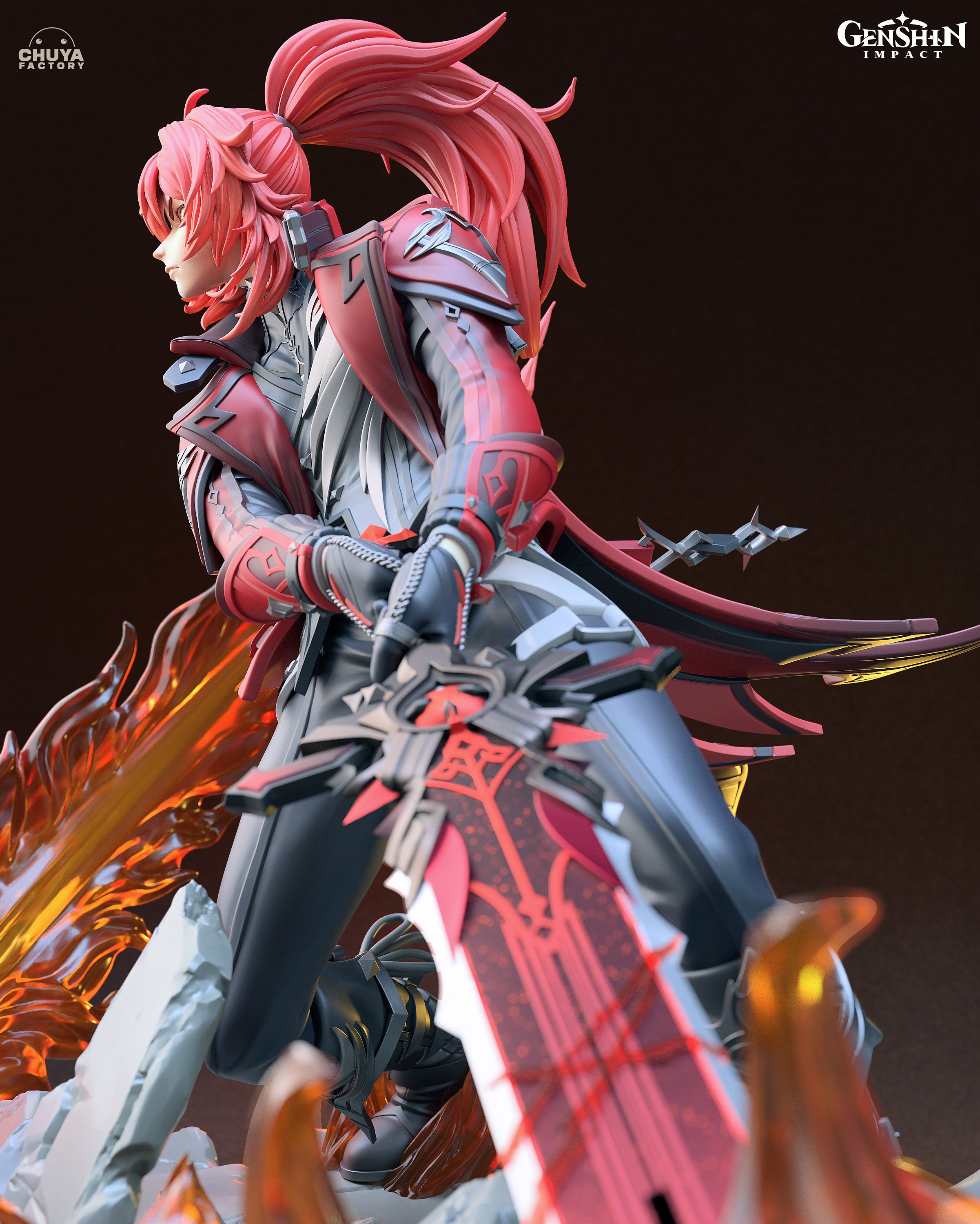 Diluc Action Figure Resin 3D Printed Genshin Impact 3D - Etsy Canada